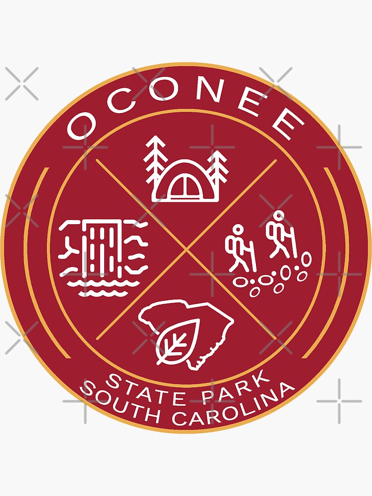"Oconee State Park Heraldic Logo" Sticker for Sale by VanyaKar | Redbubble