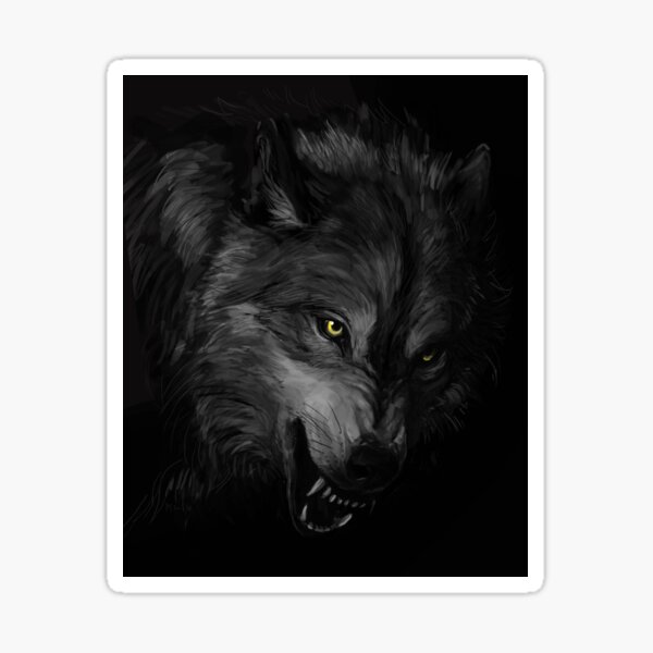 "DarkWolf17" Sticker by BlackScorpions | Redbubble