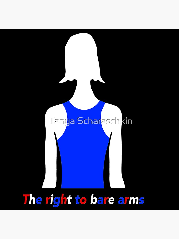 "The Right to Bare Arms-red,white and blue" Sticker for Sale by ...