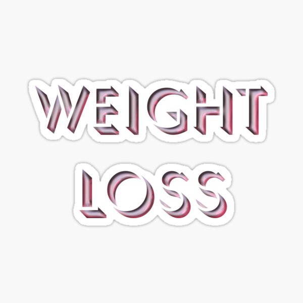 "Weight Loss" Sticker for Sale by Melmel9 | Redbubble