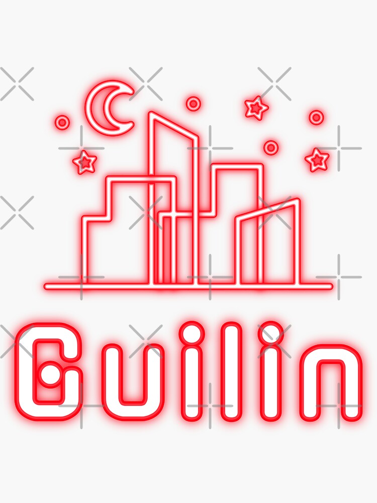 "Guilin, cities in china" Sticker for Sale by SuperiorPrints | Redbubble