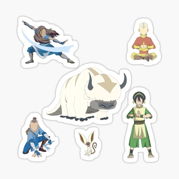 "Book 2 Team Avatar Sticker Pack" Sticker for Sale by RHallucinations ...