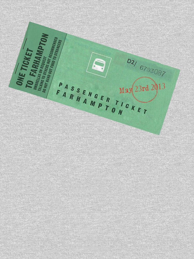 "One Ticket to Farhampton" T-shirt for Sale by KirbyKoolAid | Redbubble ...