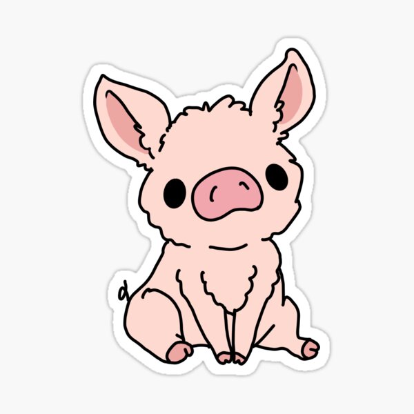 "Pig" Sticker by themushroomking | Redbubble