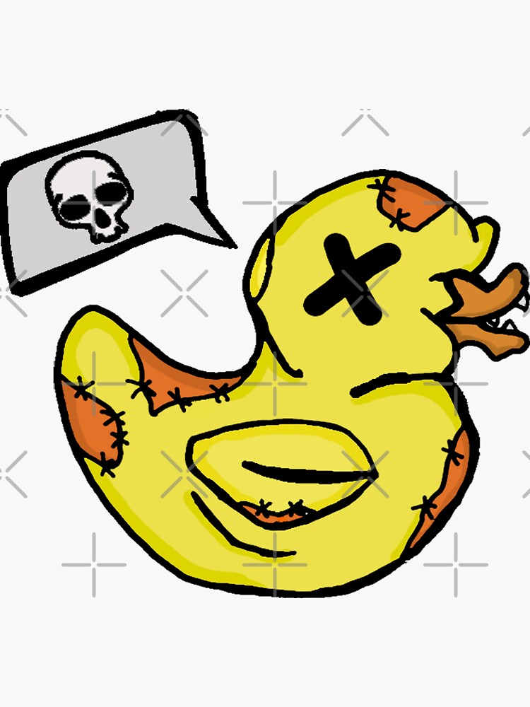 "DEATH DUCK" Sticker for Sale by VicramDesign | Redbubble