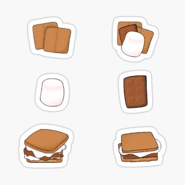 "Build your own smore" Sticker for Sale by sabrinariordan | Redbubble