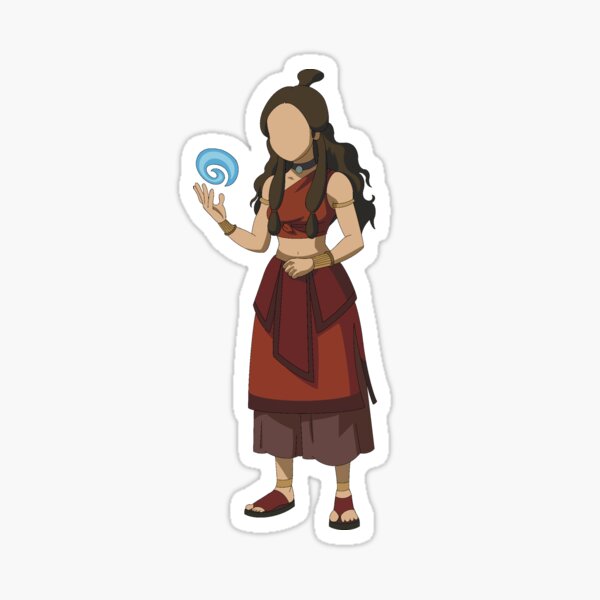 "Fire Nation Katara" Sticker for Sale by RHallucinations | Redbubble