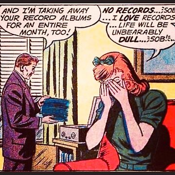 "Record Ban Comic Panel" Essential T-Shirt for Sale by OriginalPickArt ...