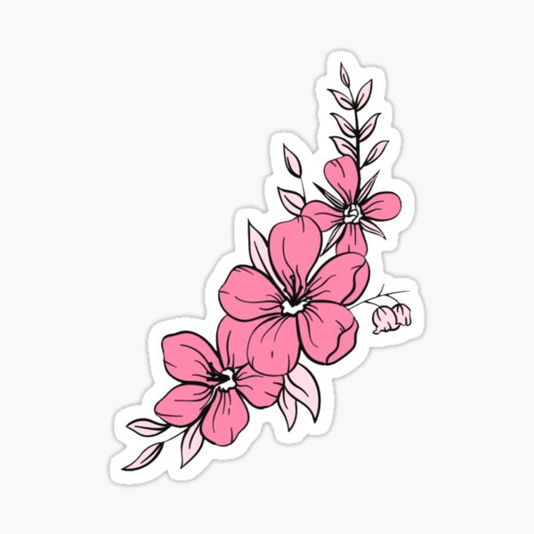 "Subtle sapphic flowers. sapphics flowers. wlw flowers" Sticker for ...