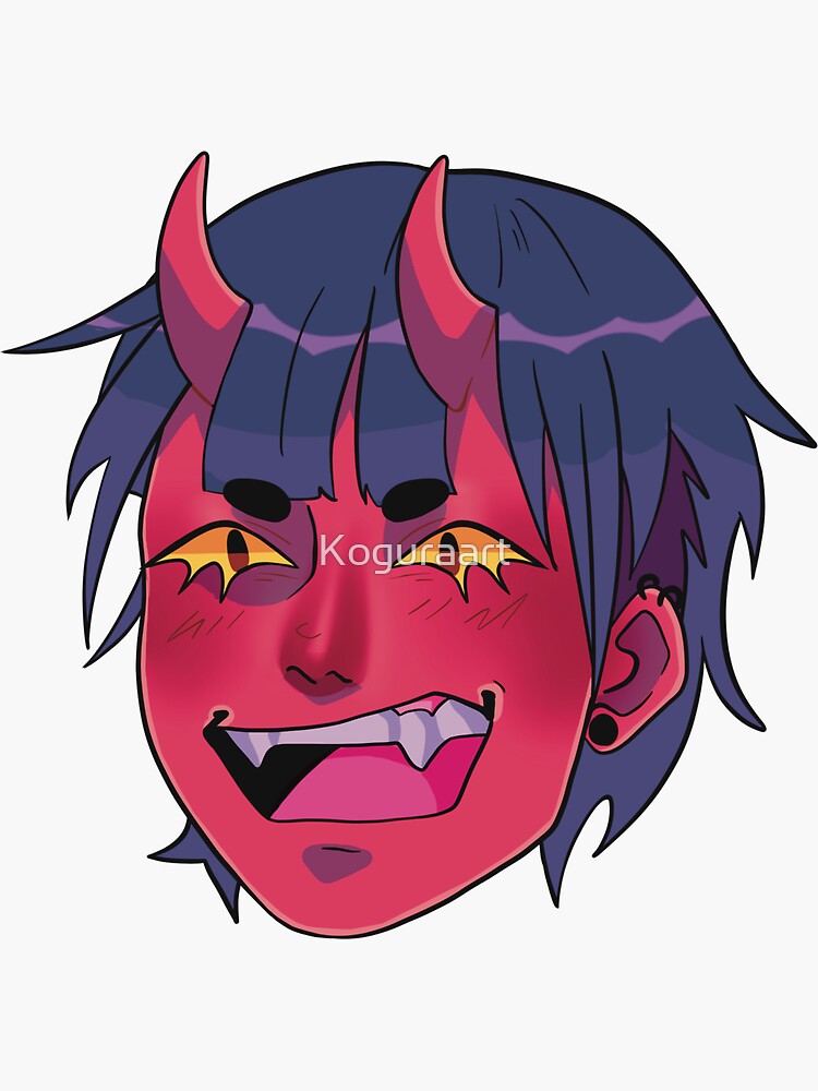 "Demon girl" Sticker for Sale by Koguraart | Redbubble