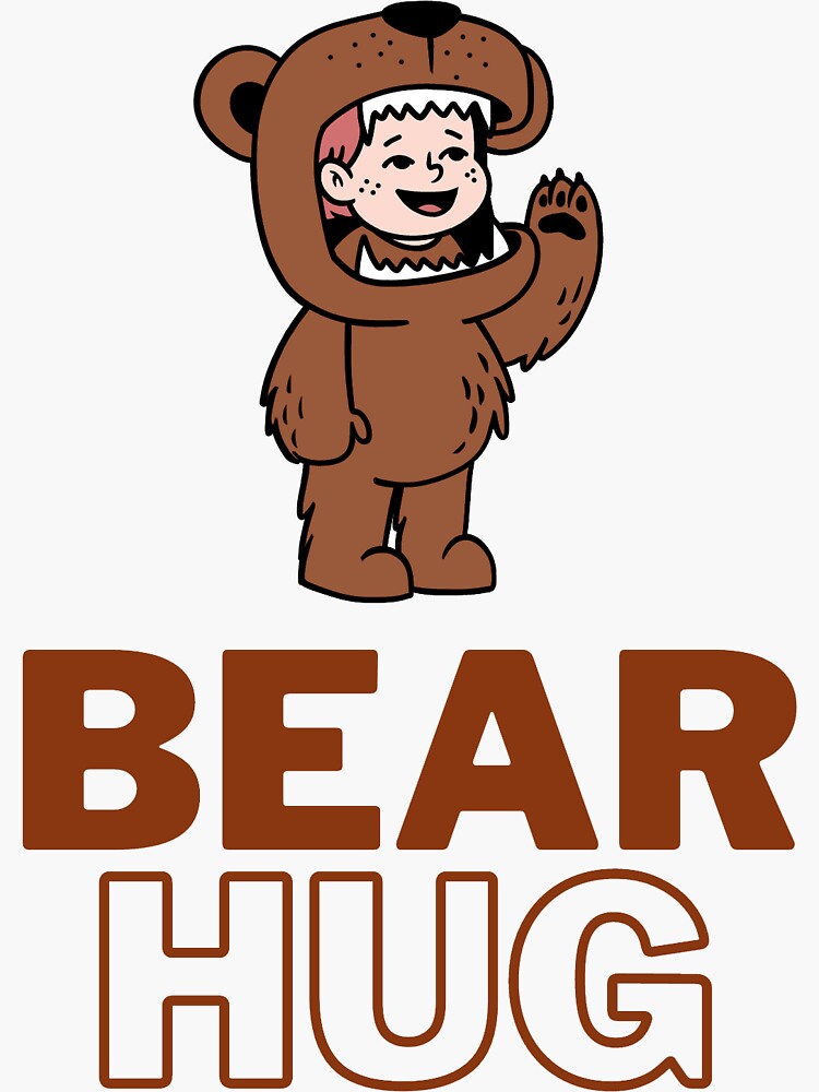 "bear hug" Sticker by zooz0pic | Redbubble