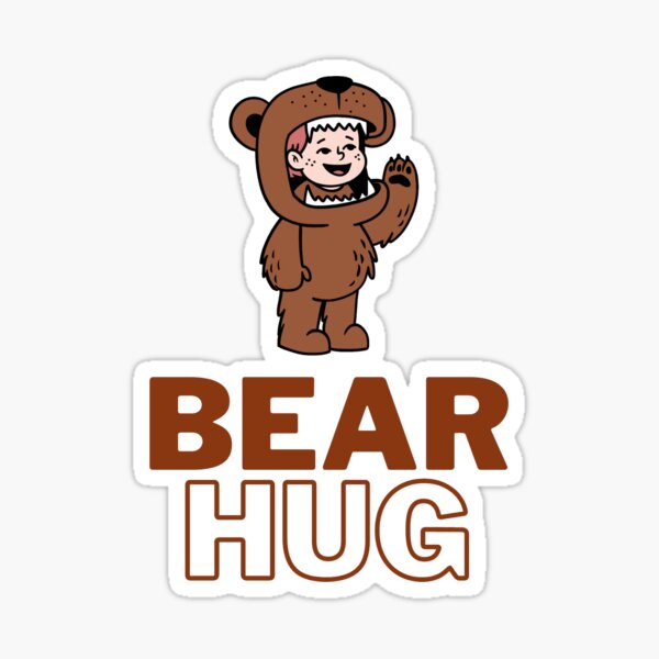 "bear hug" Sticker by zooz0pic | Redbubble