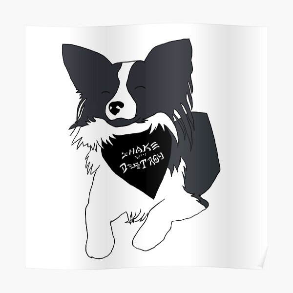"Owin The Papillon" Poster by BeautifulWorth | Redbubble