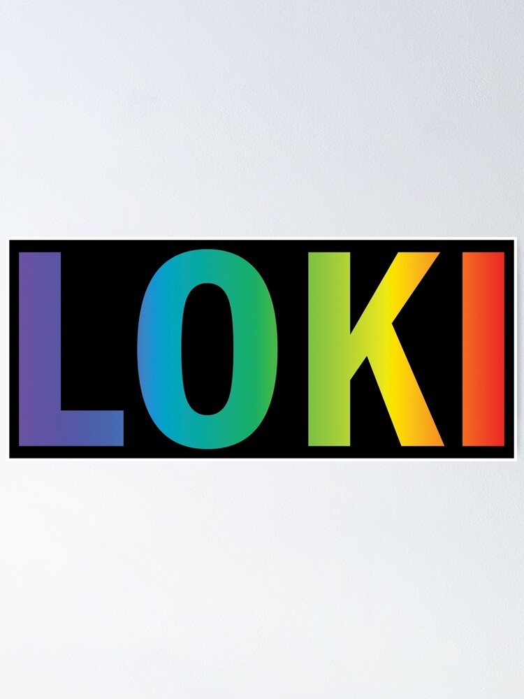 "loki rainbow" Poster for Sale by theravensclaw | Redbubble