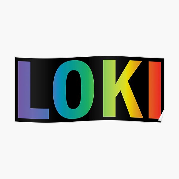 "loki rainbow" Poster for Sale by theravensclaw | Redbubble