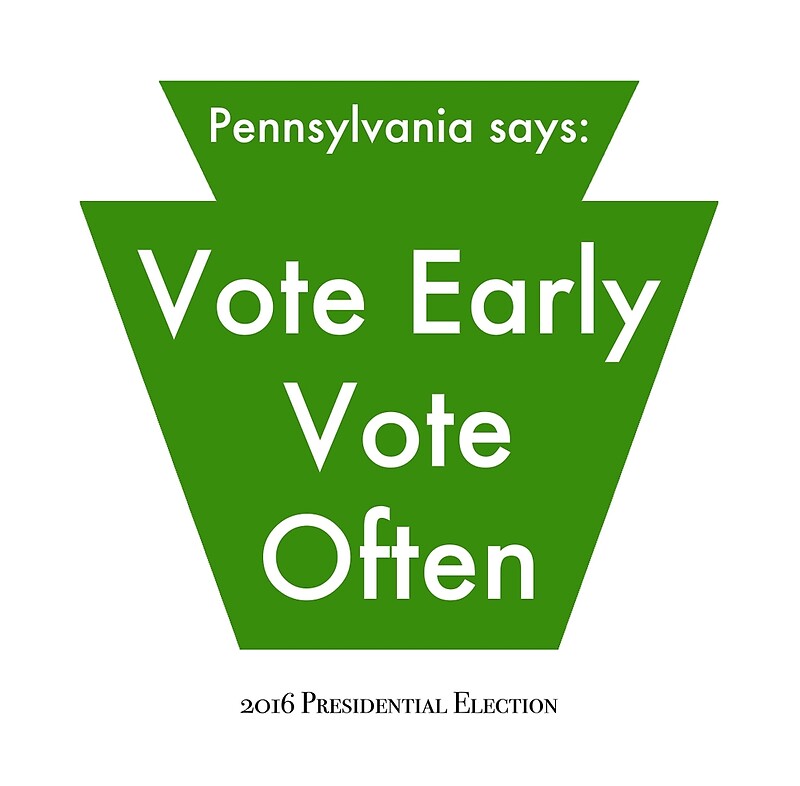 "Vote Early, Vote Often" by Cheeseborough | Redbubble