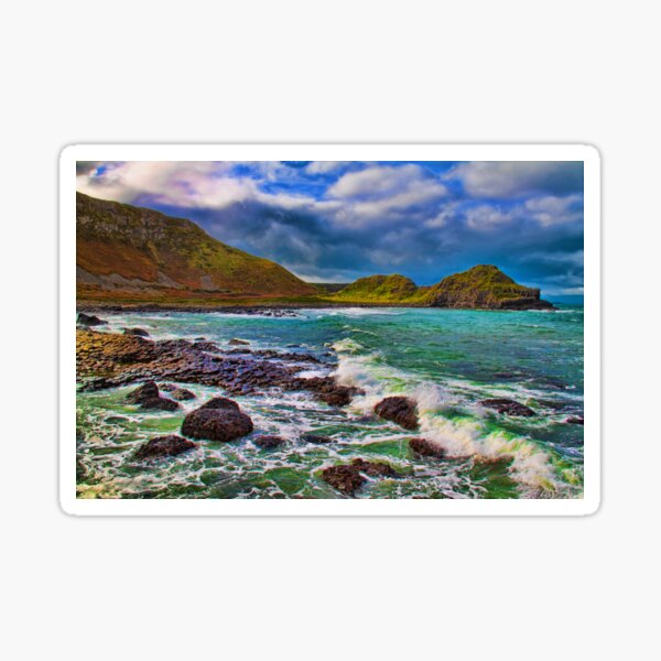 "Northern Ireland. Giant’s Causeway. Seascape." Sticker by vadim19 ...
