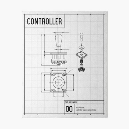 "Controller Blueprint l Gaming Blueprint l Retro Gamer | Classic Gamer ...