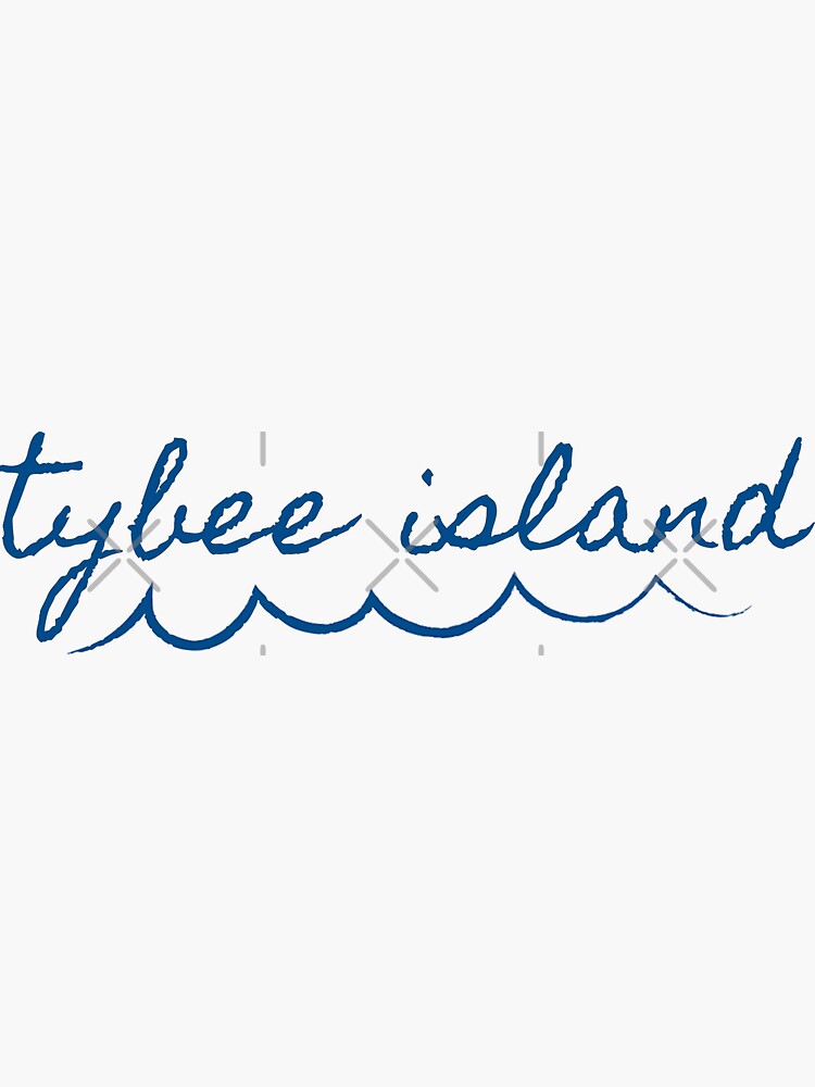 "Tybee Island Sticker Shirt Mug etc." Sticker for Sale by katztz ...
