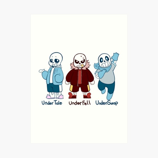 "UnderTale - UnderFell - UnderSwap" Art Print by ZacharyDennis9 | Redbubble