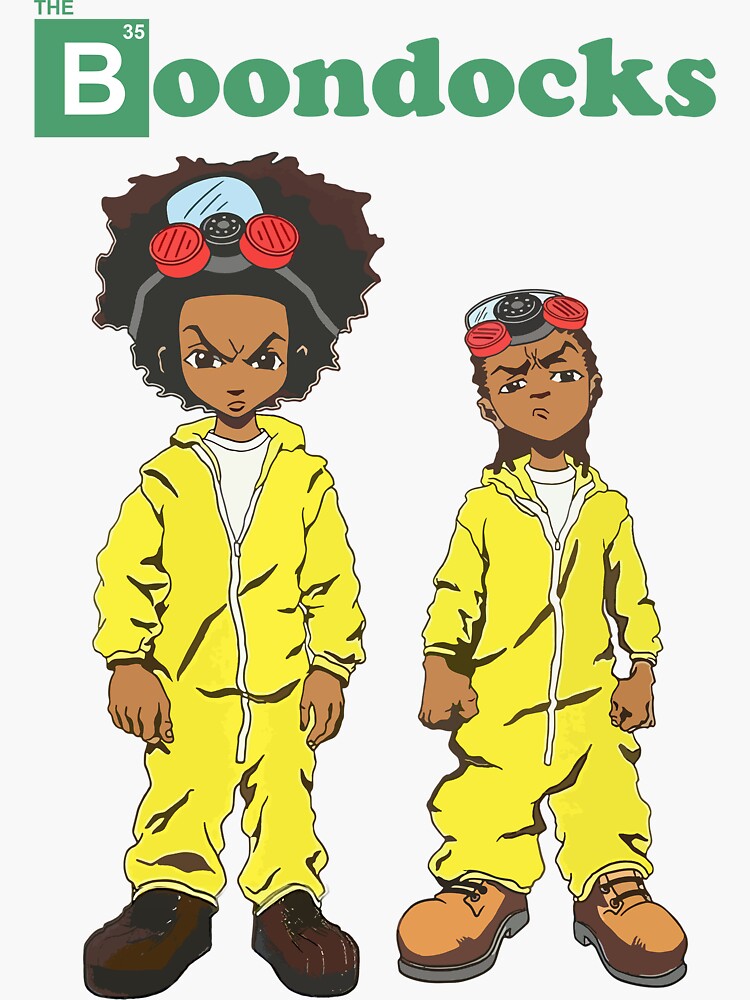 "The-Boondocks Parody Breaking-Bad Funny Shirt" Sticker for Sale by ...