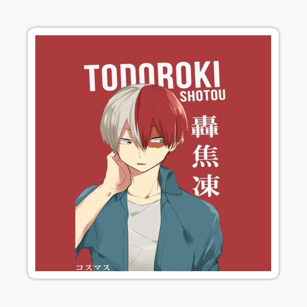 "Todoroki shoto 4" Sticker for Sale by Aret6virena | Redbubble