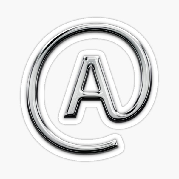 "Capital A in an @ symbol" Sticker for Sale by Logo-stick | Redbubble