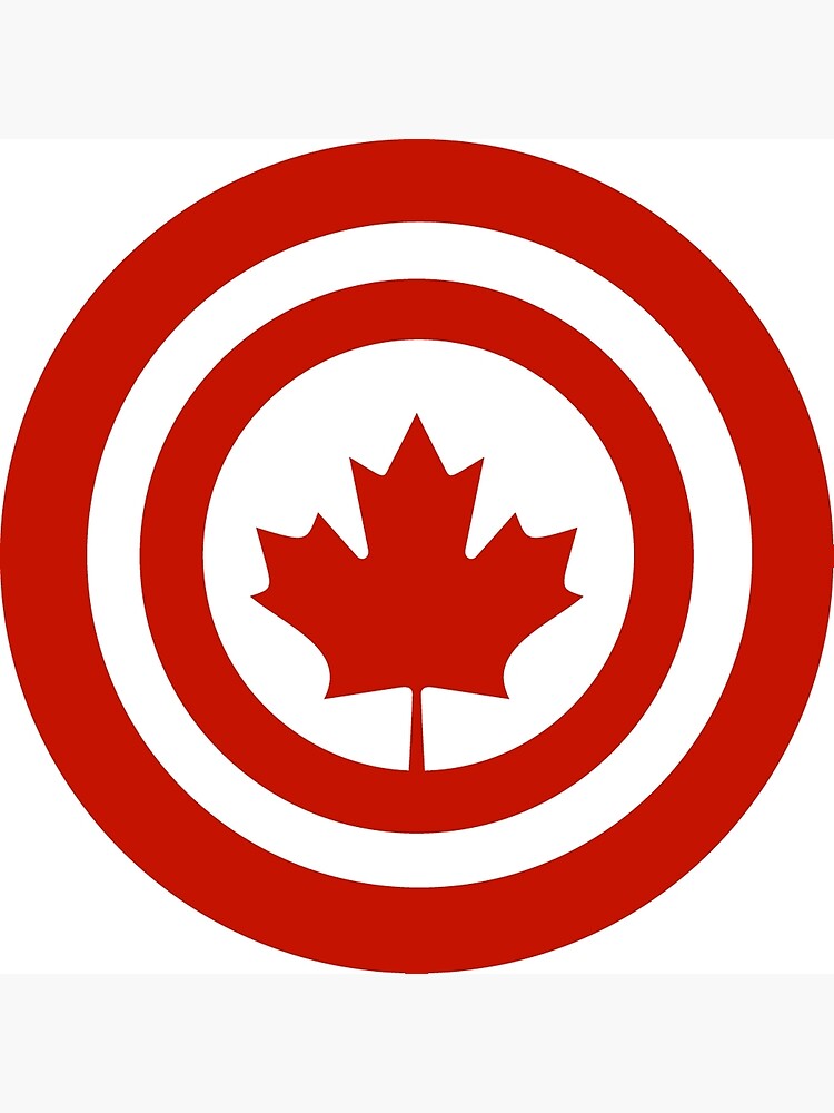 "Captain Canada Superhero Shield Parody" Poster for Sale by ...
