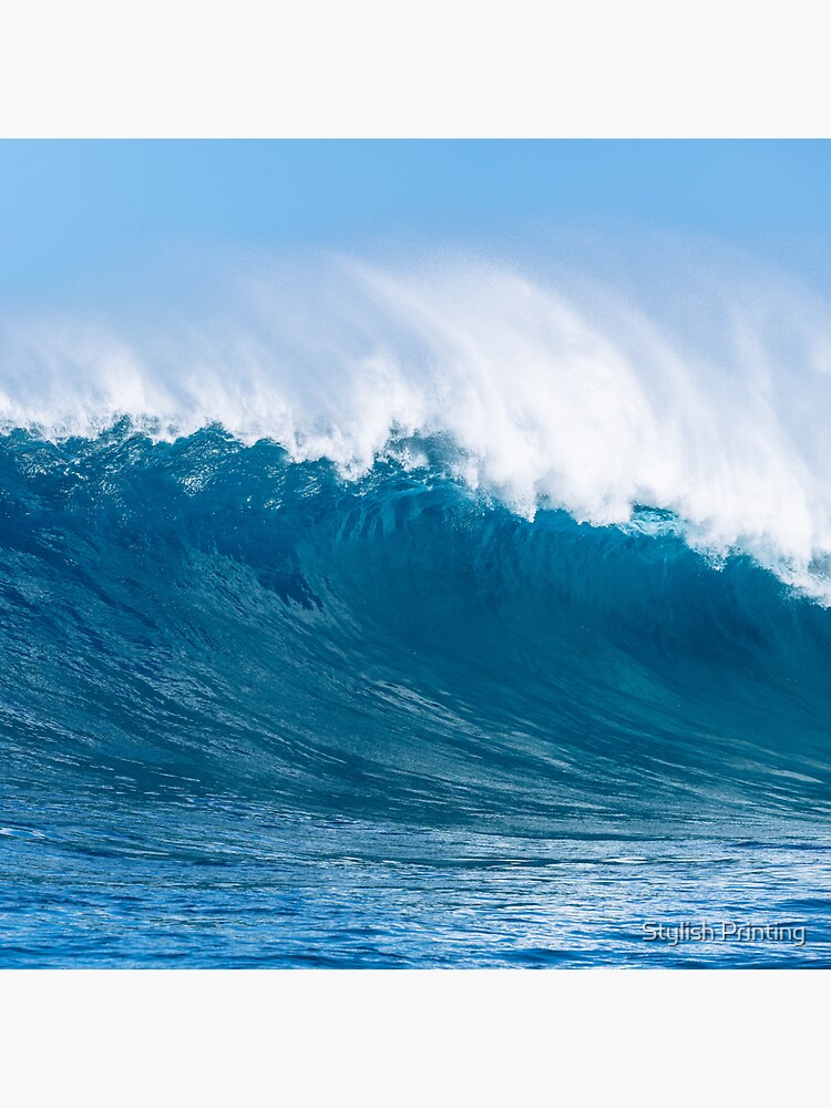 "Blue Ocean Waves " Sticker for Sale by sanekk000 | Redbubble