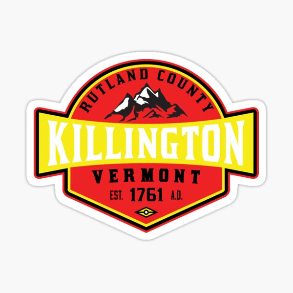 "KILLINGTON VERMONT Mountain Skiing Snowboard Biking Hiking 4" Sticker ...