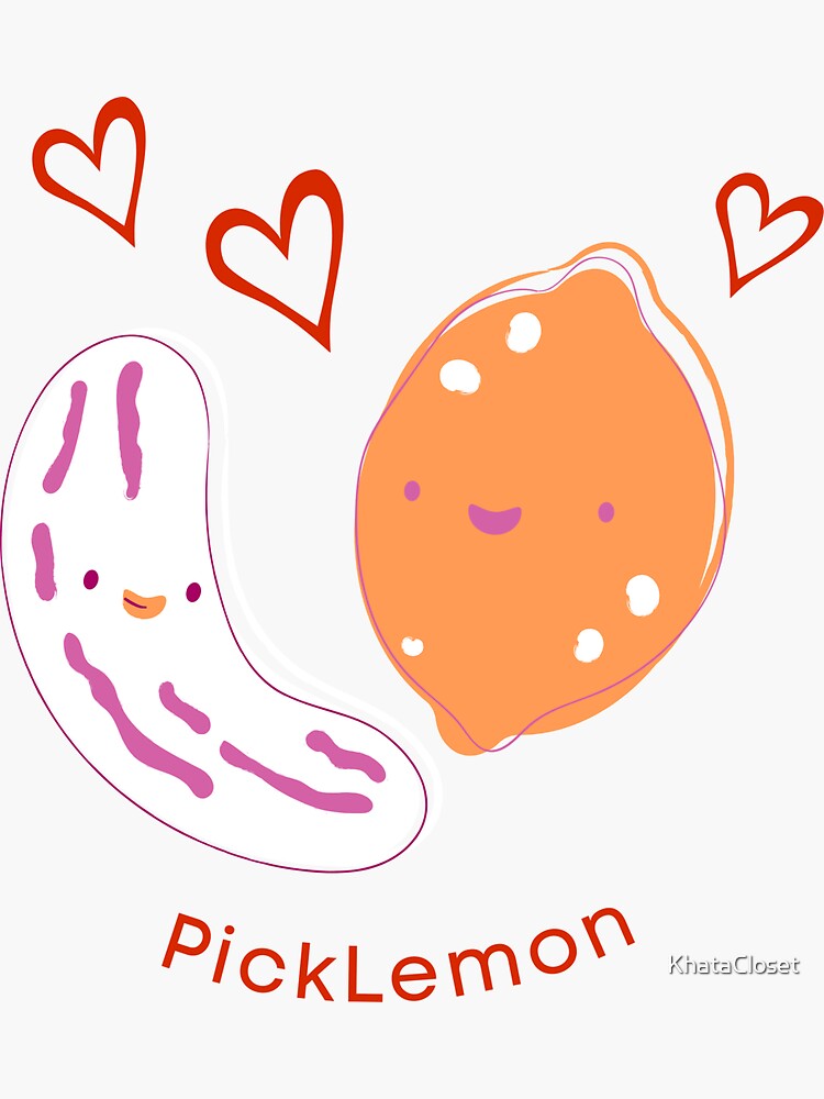 "Lesbian PickLemon" Sticker for Sale by KhataCloset | Redbubble
