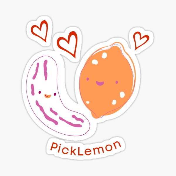 "Lesbian PickLemon" Sticker for Sale by KhataCloset | Redbubble