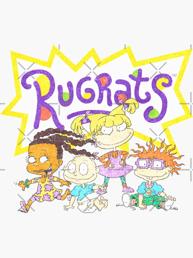 "Nickelodeon Rugrats Cartoon Vintage Group Shot Logo" Sticker for Sale ...