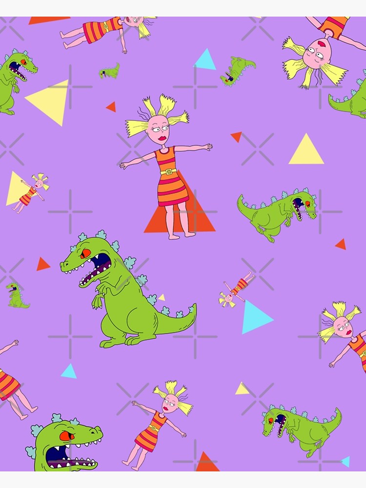 "Reptar & Cynthia Rugrats Cartoons" Sticker for Sale by KennethDaniel7 ...