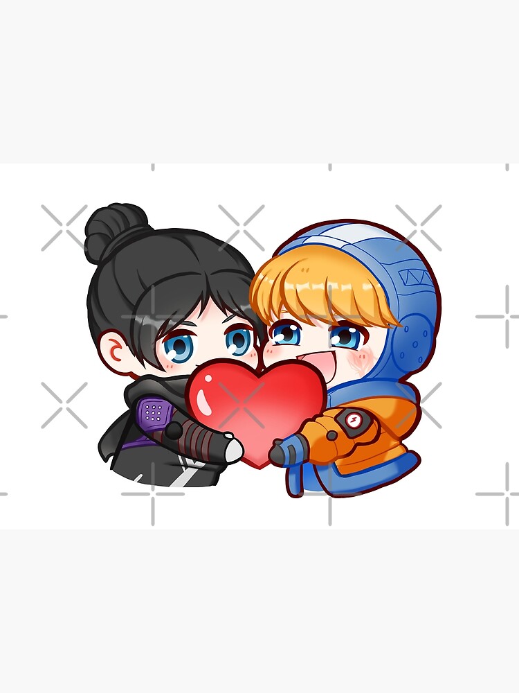 Lámina fotográfica «Chibi Wraith y Wattson, Darksparks sosteniendo el ...