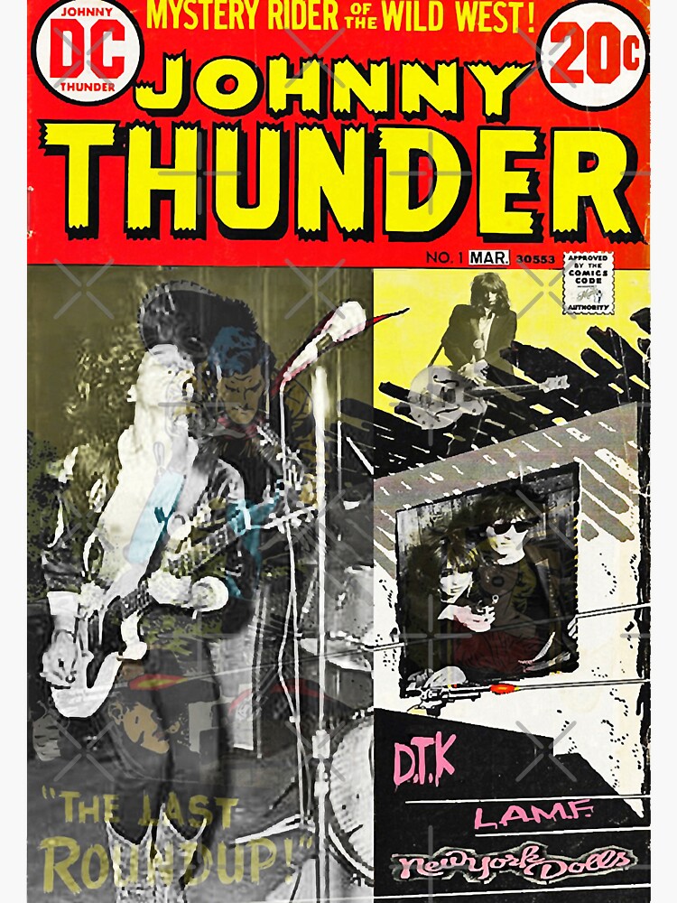 "Posters Johnny - Thunders as Johnny - Thunder Classic" Sticker for ...