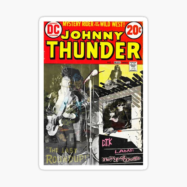 "Posters Johnny - Thunders as Johnny - Thunder Classic" Sticker for ...