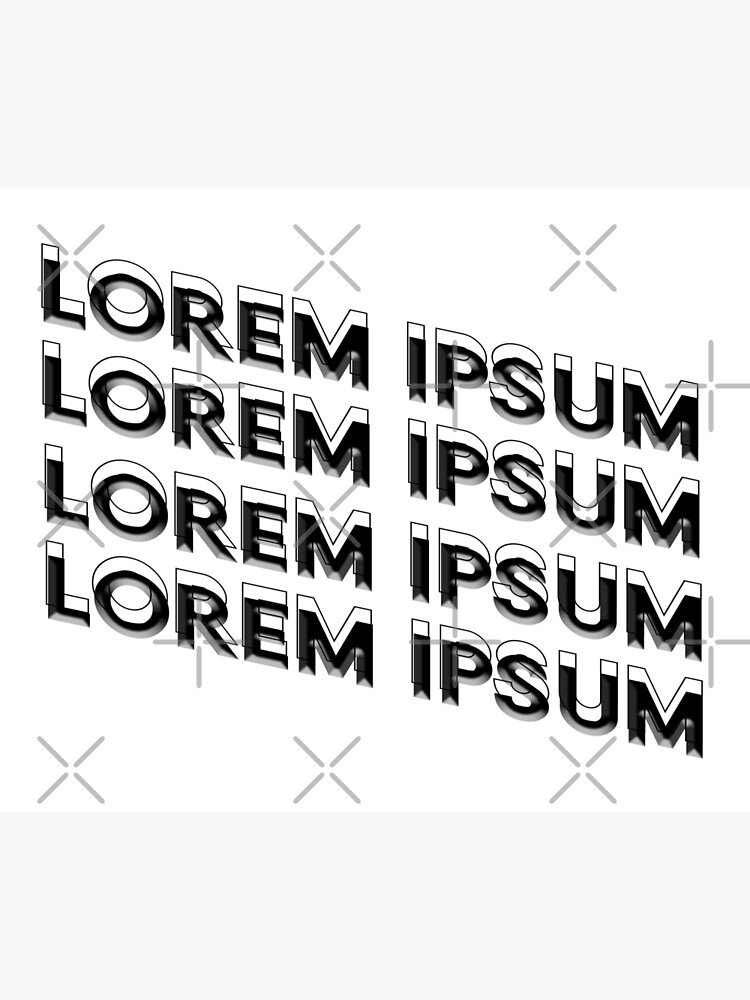 " Lorem Ipsum Font " Poster by iamzigzaggy | Redbubble
