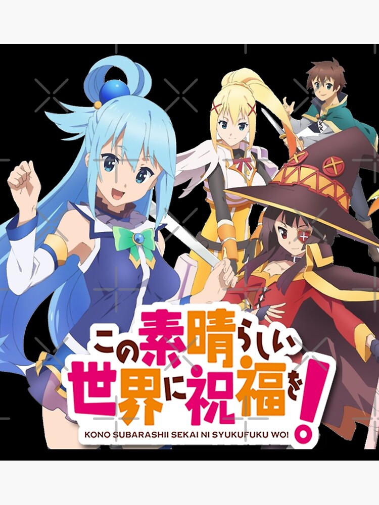 "Megumin Darkness Megumin Kazuma Poster Konosuba Anime" Poster von ...