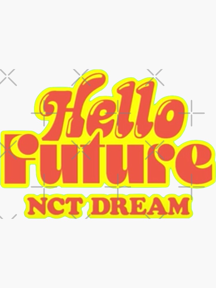 "Hello Future NCT Dream Logo Word Text" Sticker for Sale by ...