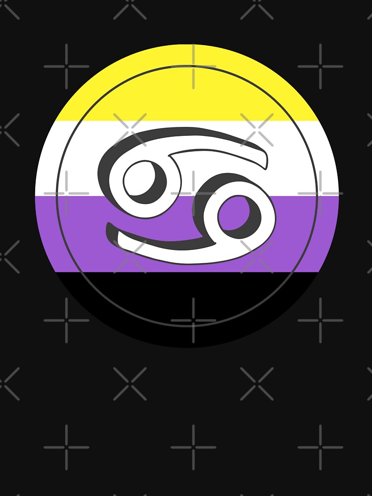 Nonbinary Pride Flag Cancer Zodiac Sign Birthday T For