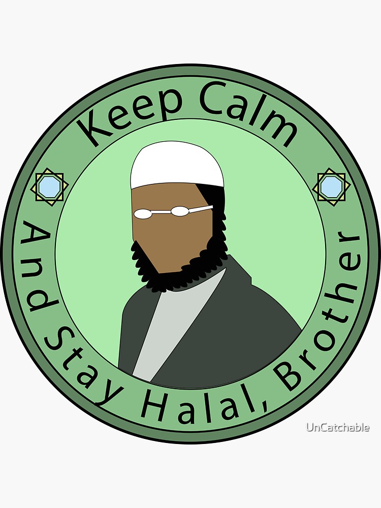 "Stay Halal brother Meme" Sticker for Sale by UnCatchable | Redbubble