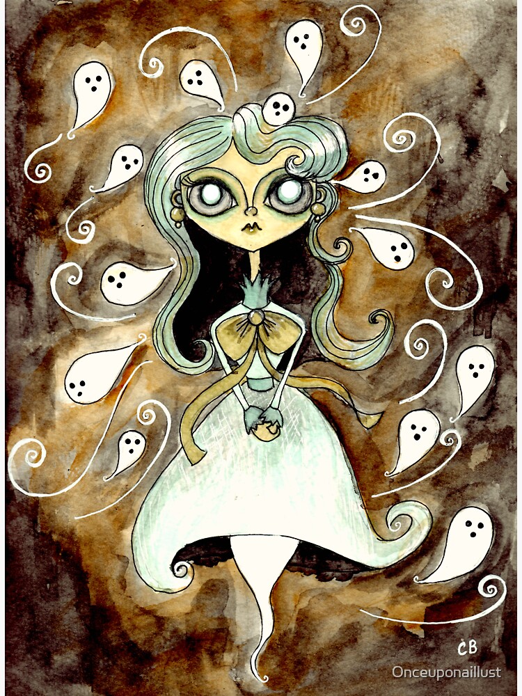 "Eleanor the Ghost Girl" Sticker by Onceuponaillust | Redbubble