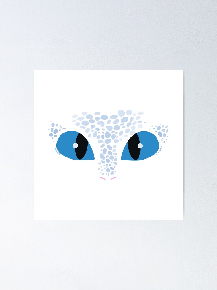 "Light Fury Eyes | Light Fury | How to Train Your Dragon" Poster for ...