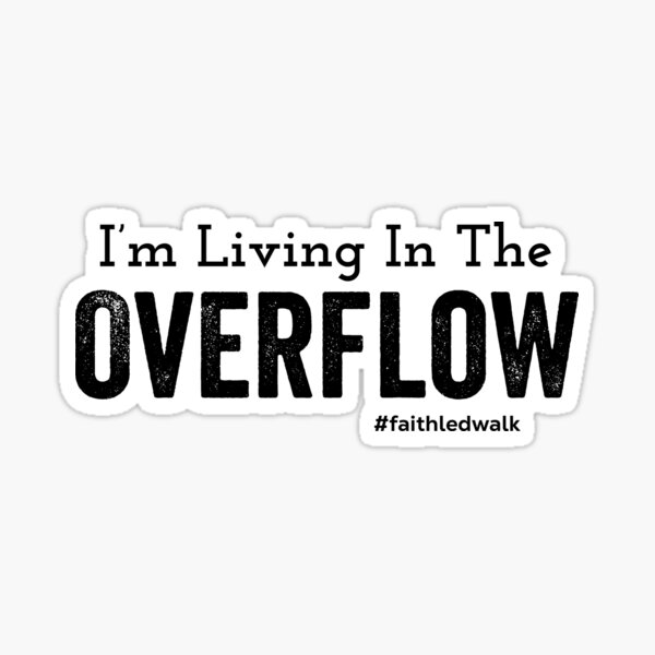 "Living in the Overflow" Sticker for Sale by JacquelineLim | Redbubble