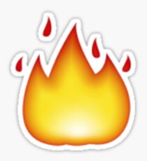 Fire Emoji Stickers | Redbubble