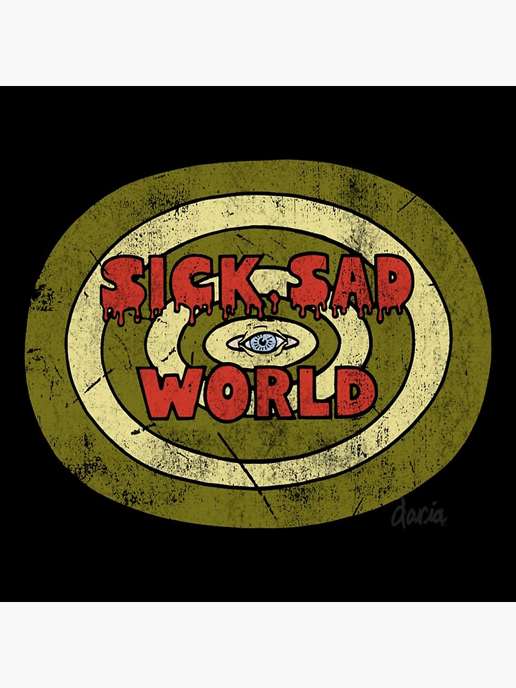 "Dariazz Sick Sad World Inverted Logo" Art Print by nicholasley | Redbubble