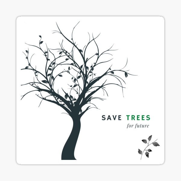"Grow more trees" Sticker for Sale by DSSG | Redbubble