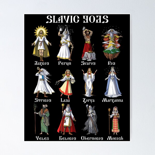 "Slavic Pagan Gods" Poster for Sale by underheaven | Redbubble