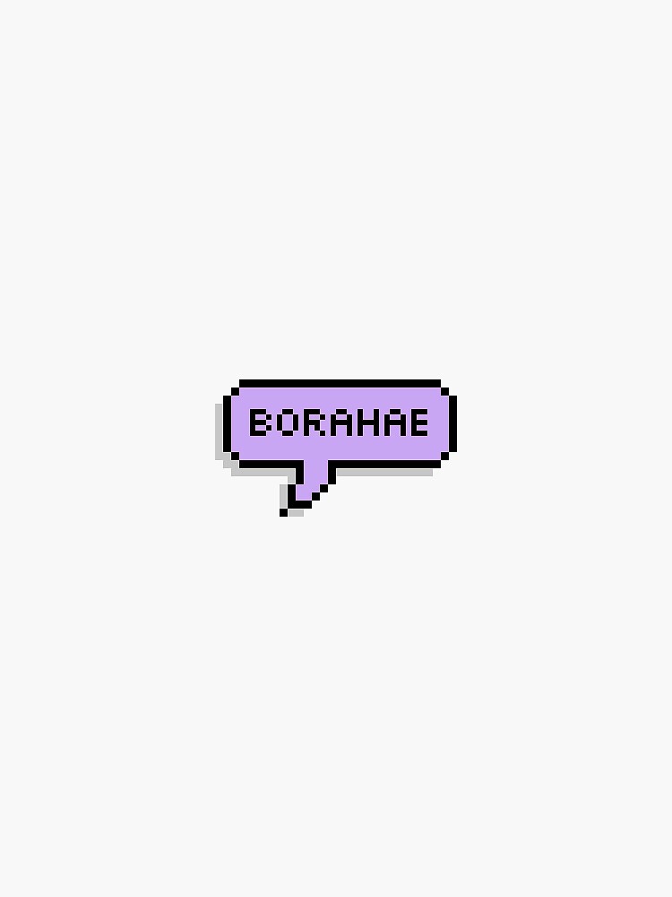 "BTS Borahae" Sticker by bluegogi | Redbubble
